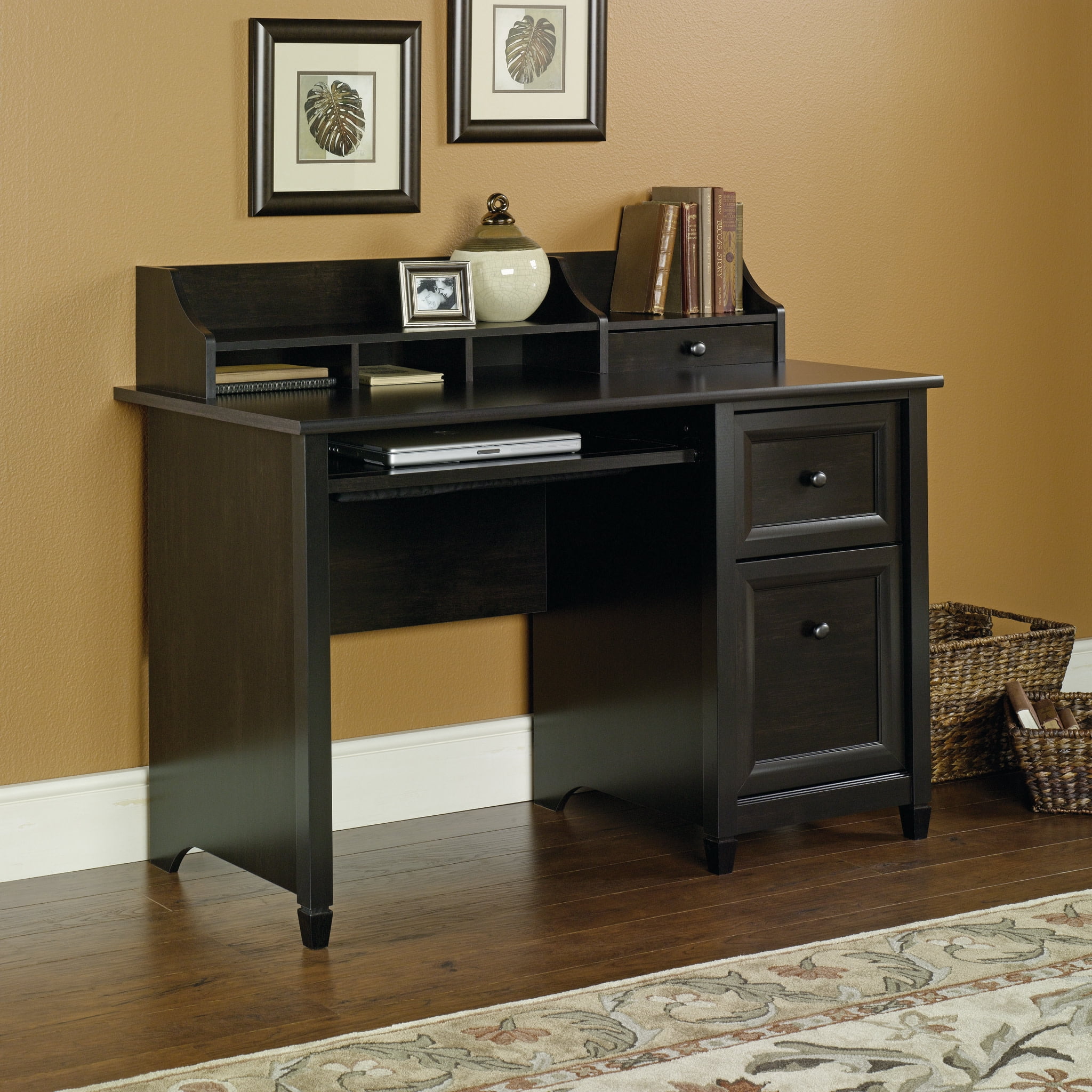 Sauder Edge Water Computer Desk, Estate Black Finish - Walmart.com