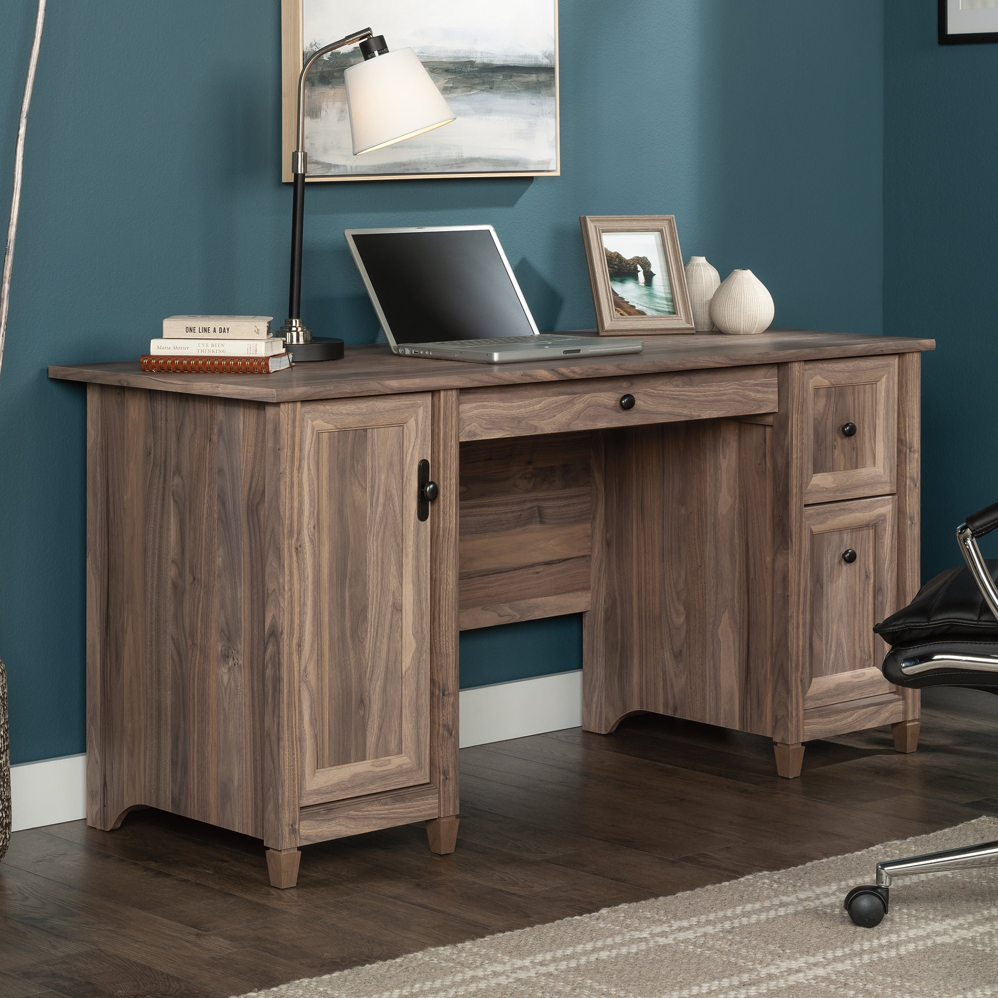 Sauder Edge Water Furniture: Home Office Computer Desk with Storage ...