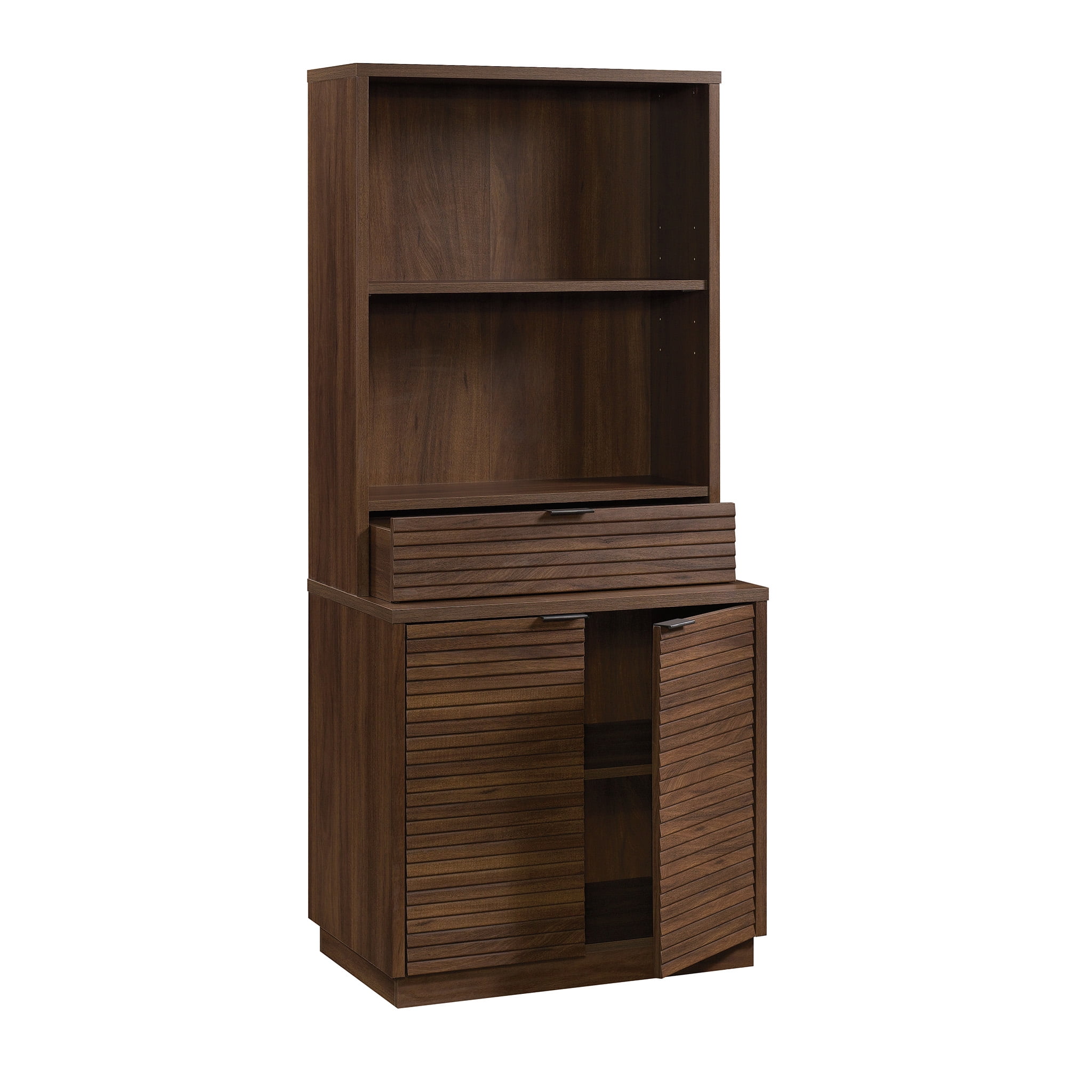 Sauder Englewood Engineered Wood Utility Stand in Spiced Mahogany ...