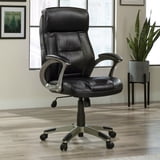 Sauder Gruga Leather Manager Chair in Black - Walmart.com