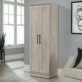 Sauder HomePlus 2-Door Storage Cabinet, Chalked Chestnut Finish ...