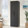 Sauder HomePlus 2-Door Storage Cabinet, Raven Oak Finish - Walmart.com