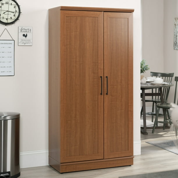Sauder HomePlus Storage Cabinet, Sienna Oak Finish - Walmart Business ...