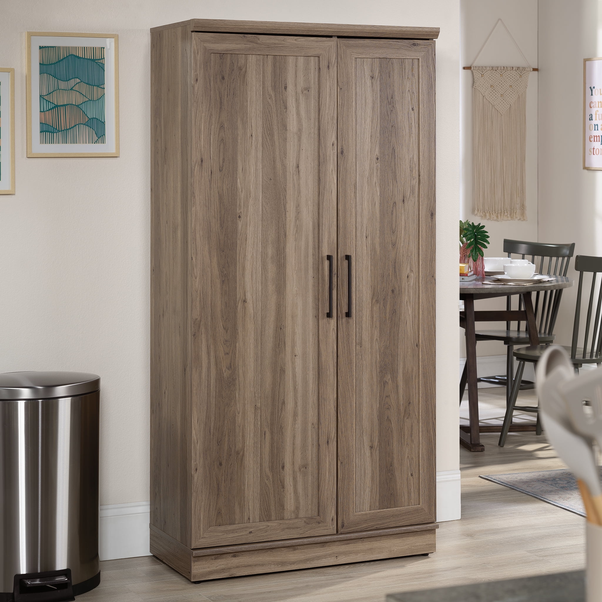 Sauder HomePlus Storage Cabinet, Salt Oak Finish - Walmart.com