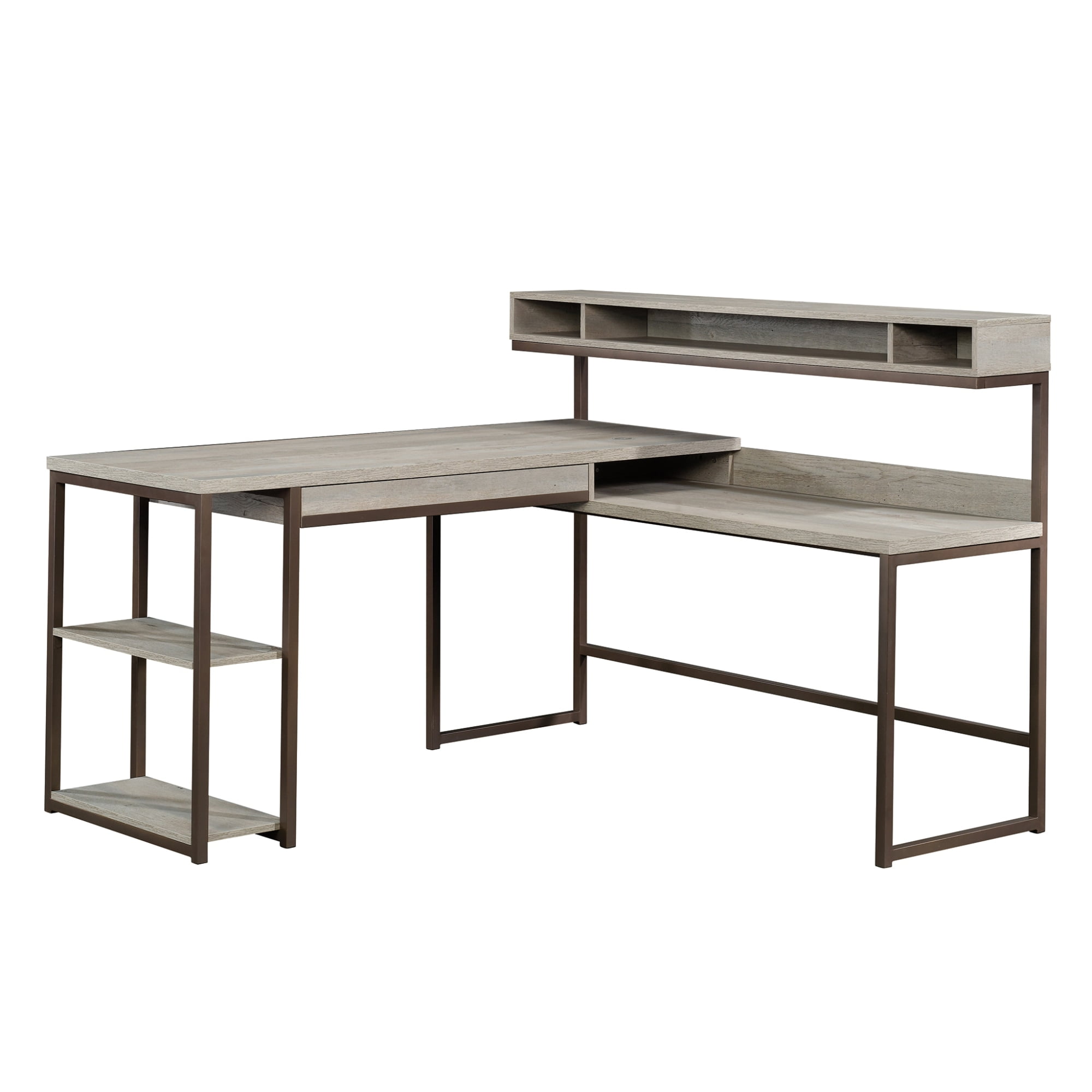 Sauder® Manhattan Gate 61"W L-Shape Computer Desk With Wireless Charger ...