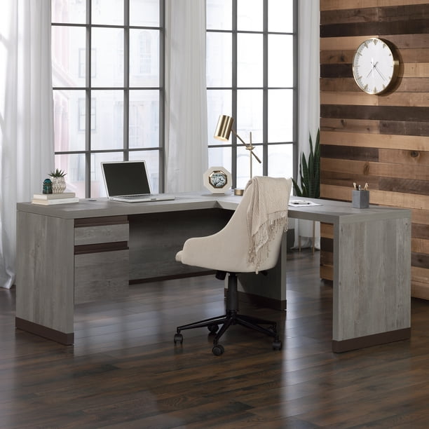 Sauder Manhattan Gate L-Shaped Desk, Mystic Oak Finish - Walmart ...