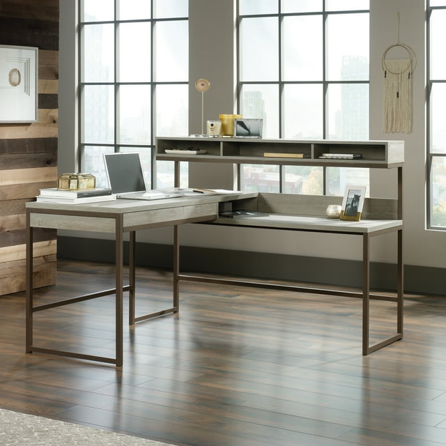 Sauder Manhattan Gate L-Shaped Desk, Mystic Oak Finish - Walmart.com