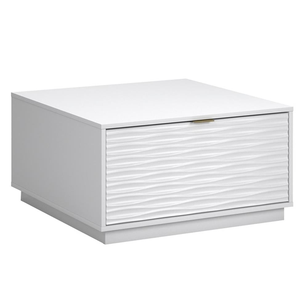 Sauder Morgan Main Contemporary Engineered Wood Coffee Table in White ...