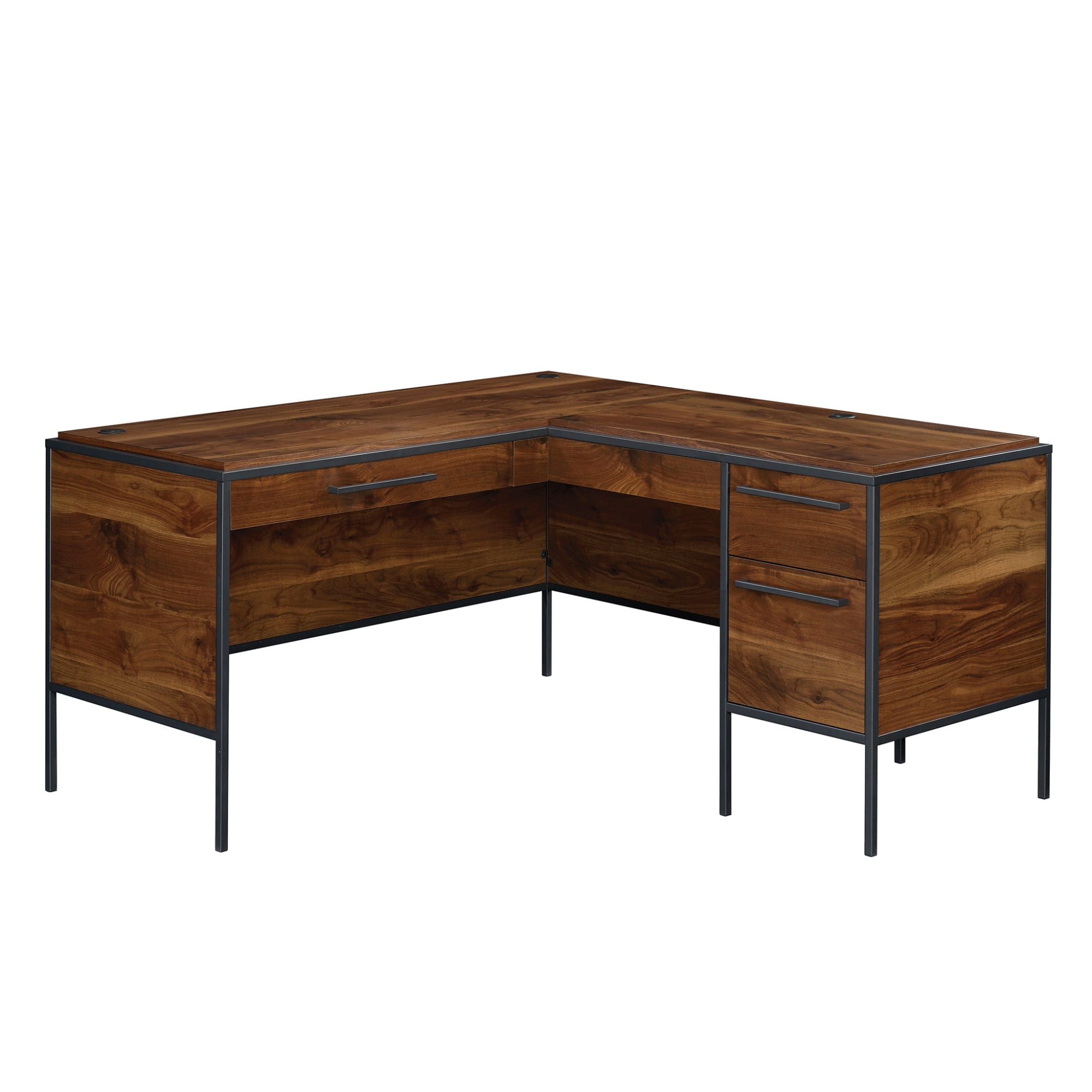 Sauder® Nova Loft 59"W L-Shape Corner Desk, Grand Walnut - Walmart.com