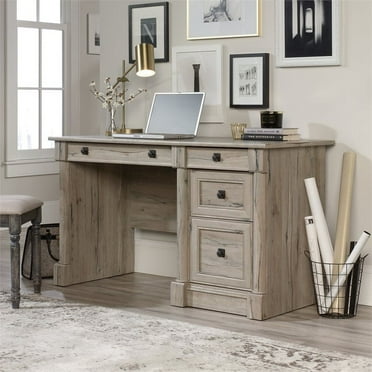 Sauder Palladia Executive Desk, Split Oak Finish - Walmart.com
