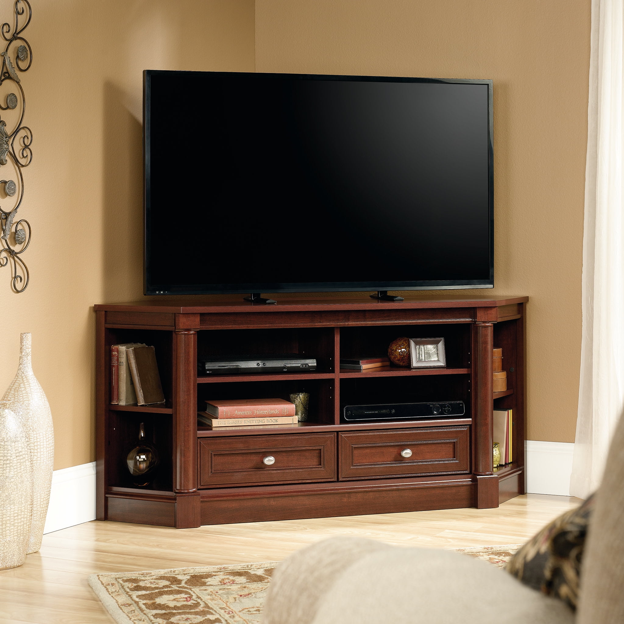Sauder Palladia Corner Entertainment TV Stand for TVs up to 60", Select ...