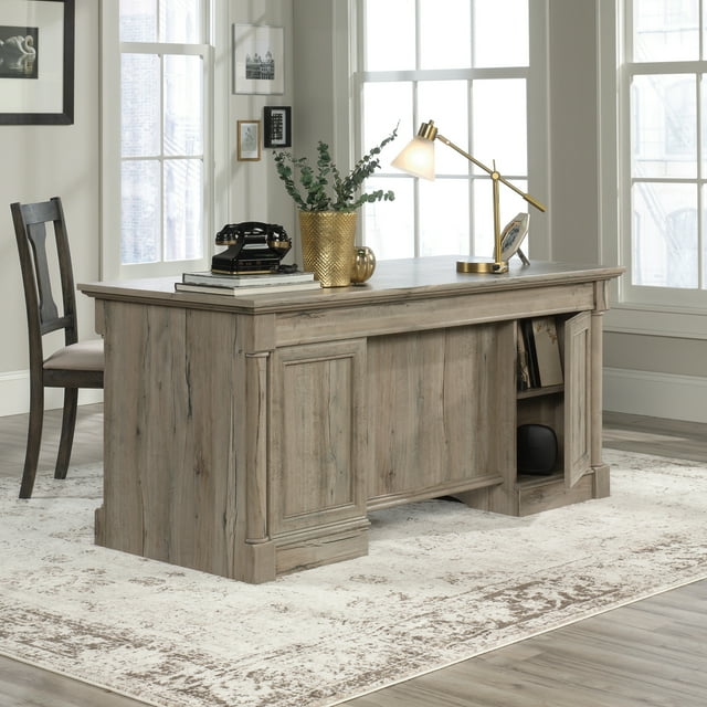 Sauder Palladia Executive Desk, Split Oak Finish - Walmart.com