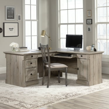 Sauder Palladia Executive Desk, Split Oak Finish - Walmart.com