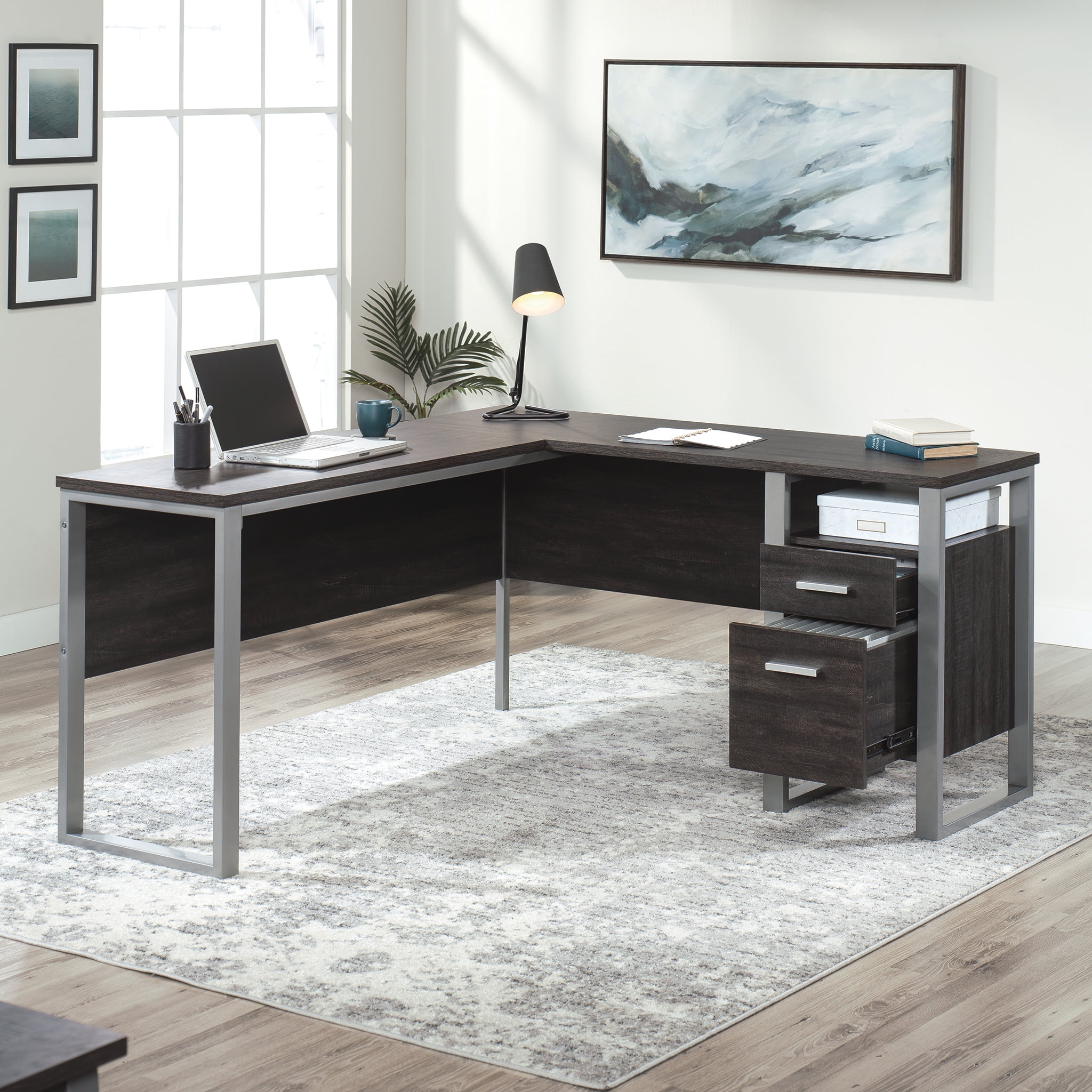 Sauder Rock Glen L-Desk, Blade Walnut Finish Philippines | Ubuy