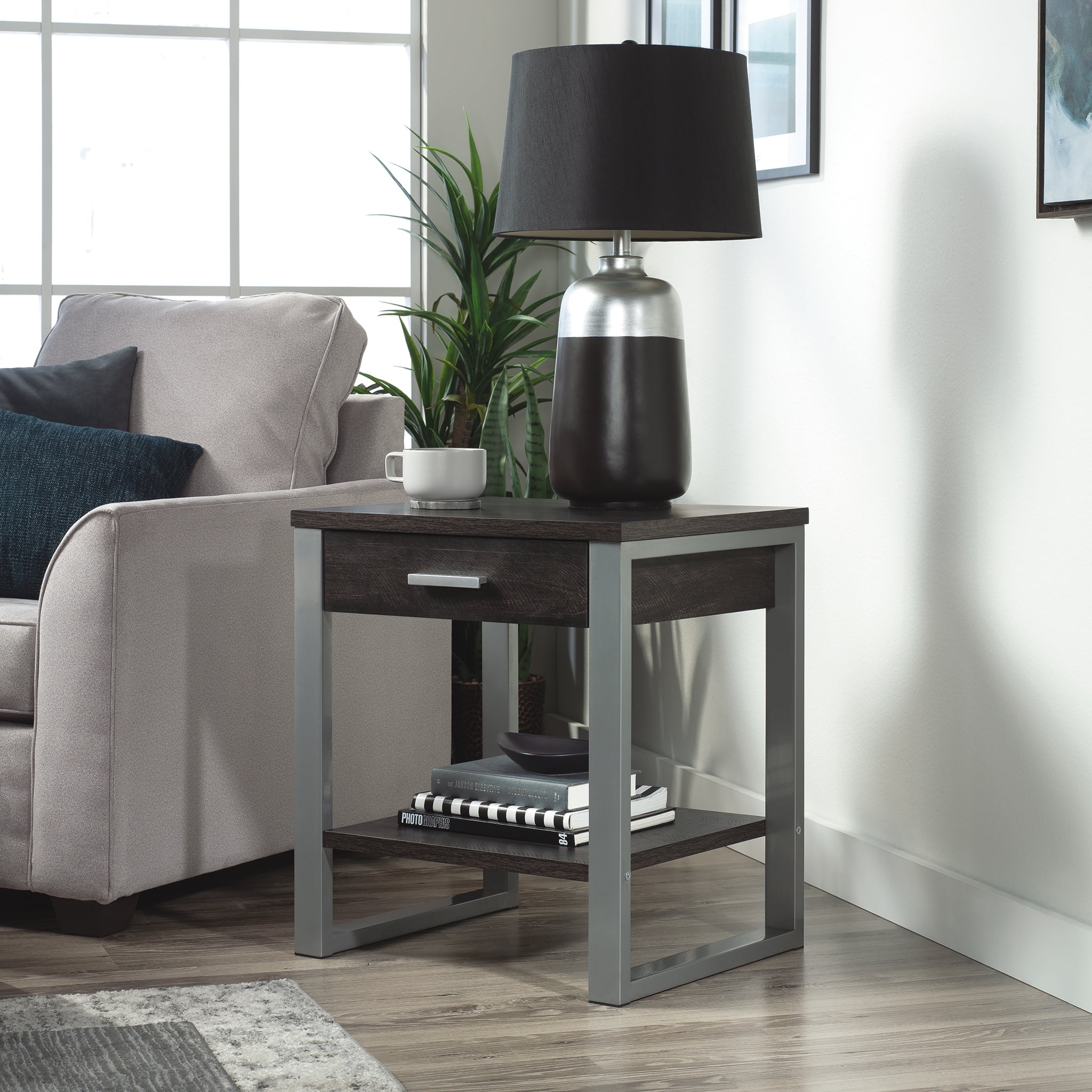 Sauder Rock Glen Side Table, Blade Walnut Finish - Walmart.com