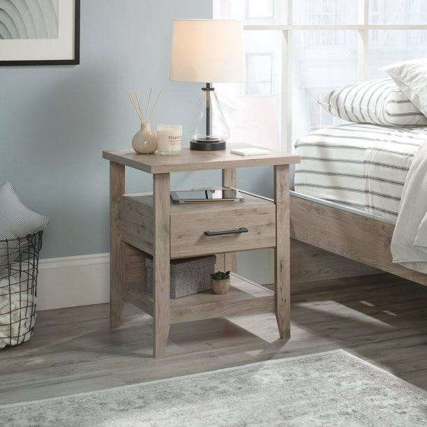 Sauder Summit Station Nightstand, Laurel Oak Finish - Walmart Business ...