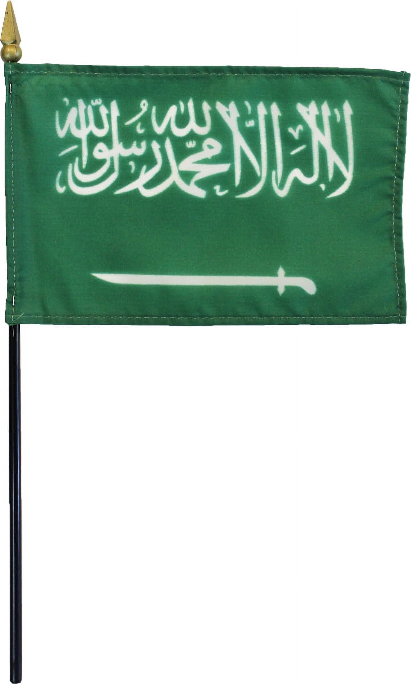 Saudi Arabia - 4"X6" Stick Flag - Walmart.com