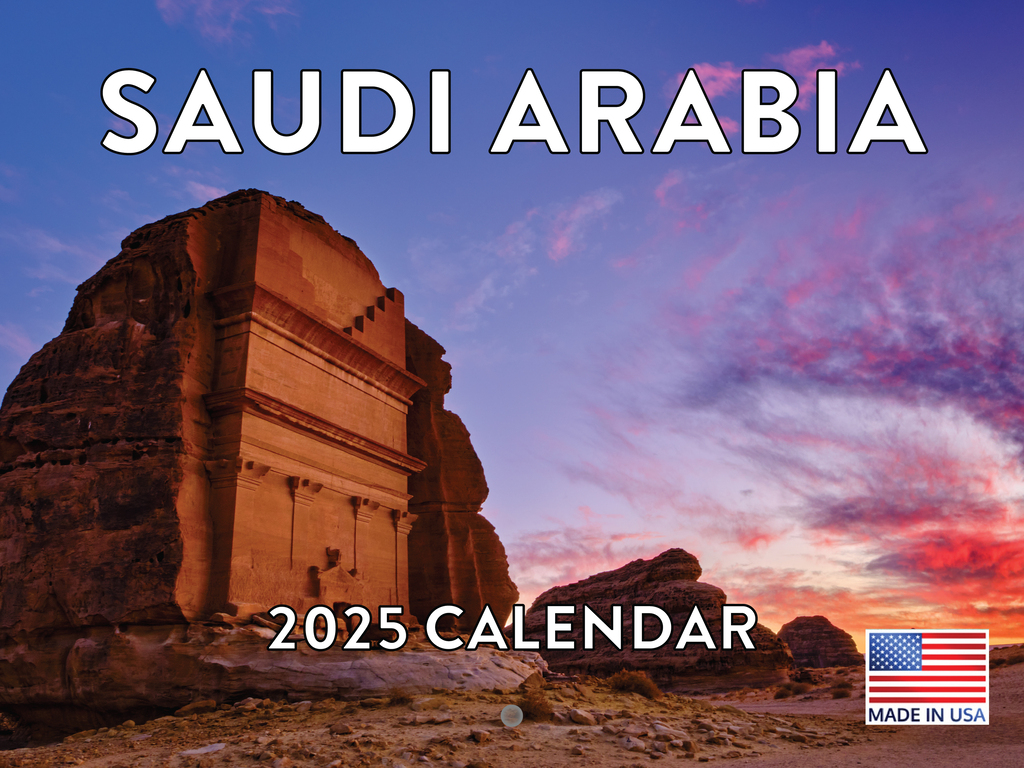 Saudi Arabia Calendar 2025 Monthly Wall Calender | American Made In The ...