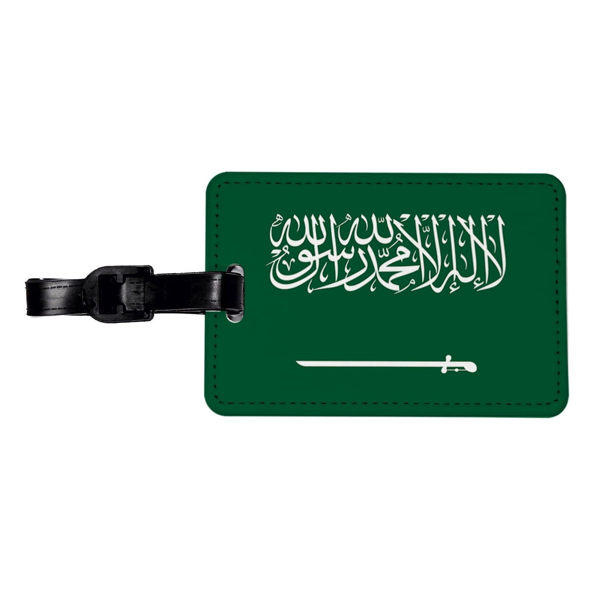 Saudi Arabia Country Flag Faux Leather Travel Luggage Tag - Walmart.com