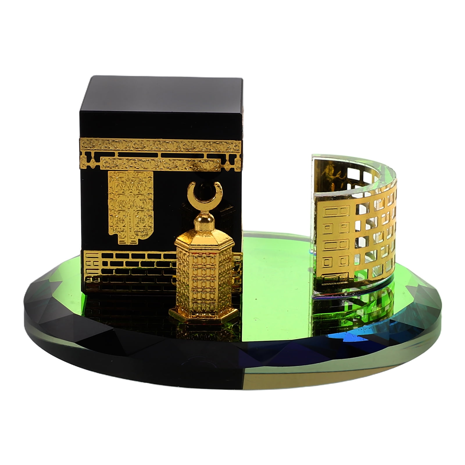 Saudi Arabia Crystal Gilded Kaaba Miniature Model Showpiece Saudi ...