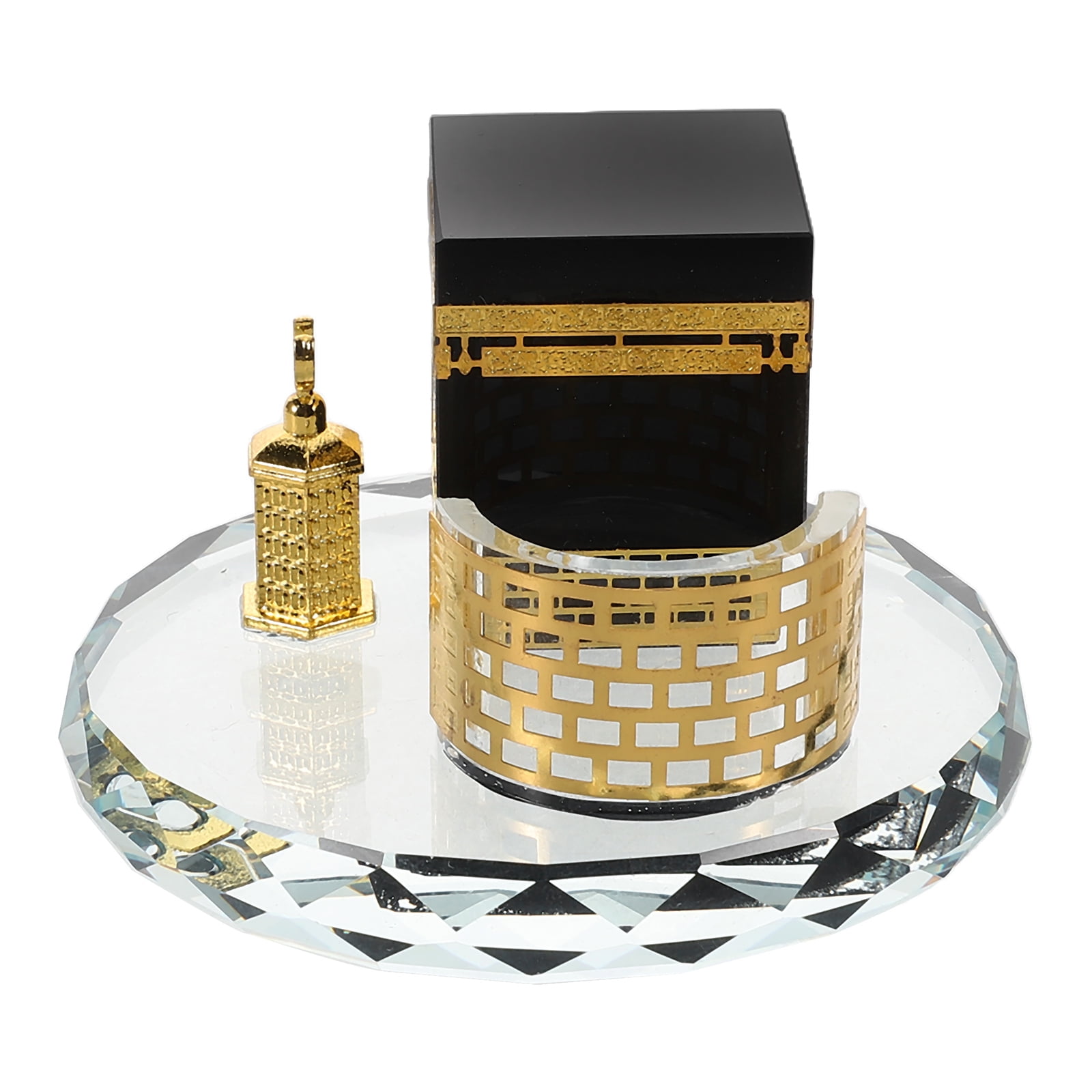 Saudi Arabia Crystal Gilded Kaaba Miniature Model Showpiece Saudi ...