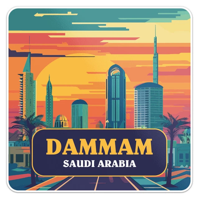 Saudi Arabia Dammam City Sticker Phone Decal Water Bottle Stickers Car ...