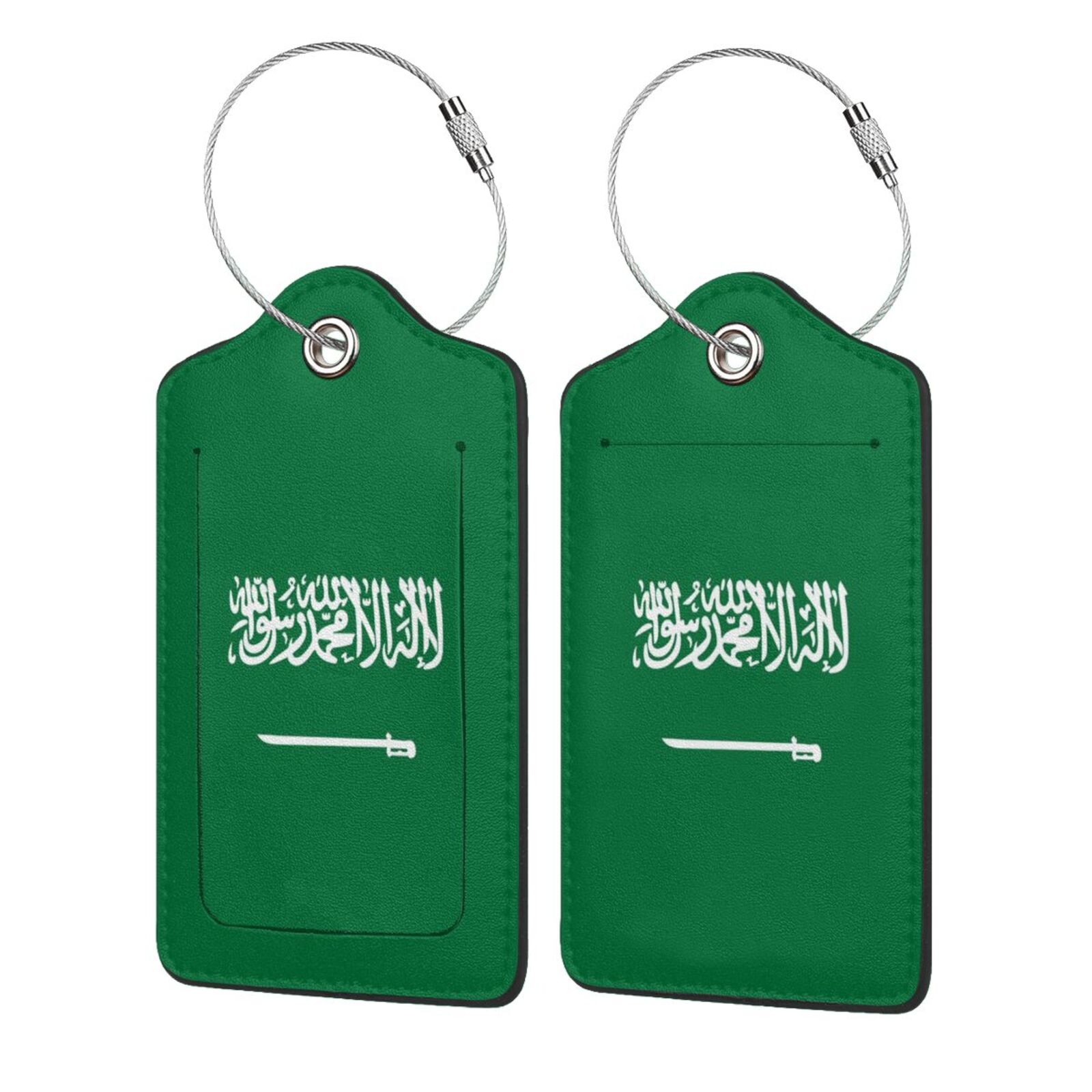Saudi Arabia Flag Luggage Tags for Suitcases Travel ID Identification ...