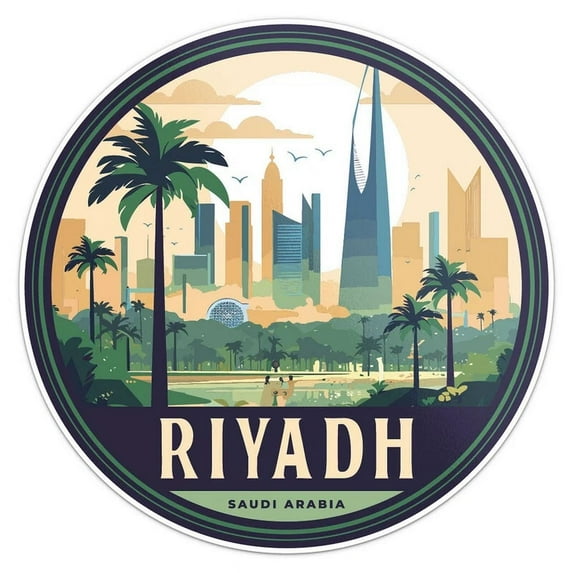 Saudi Arabia Riyadh City Sticker Phone Decal Water Bottle Stickers Car ...