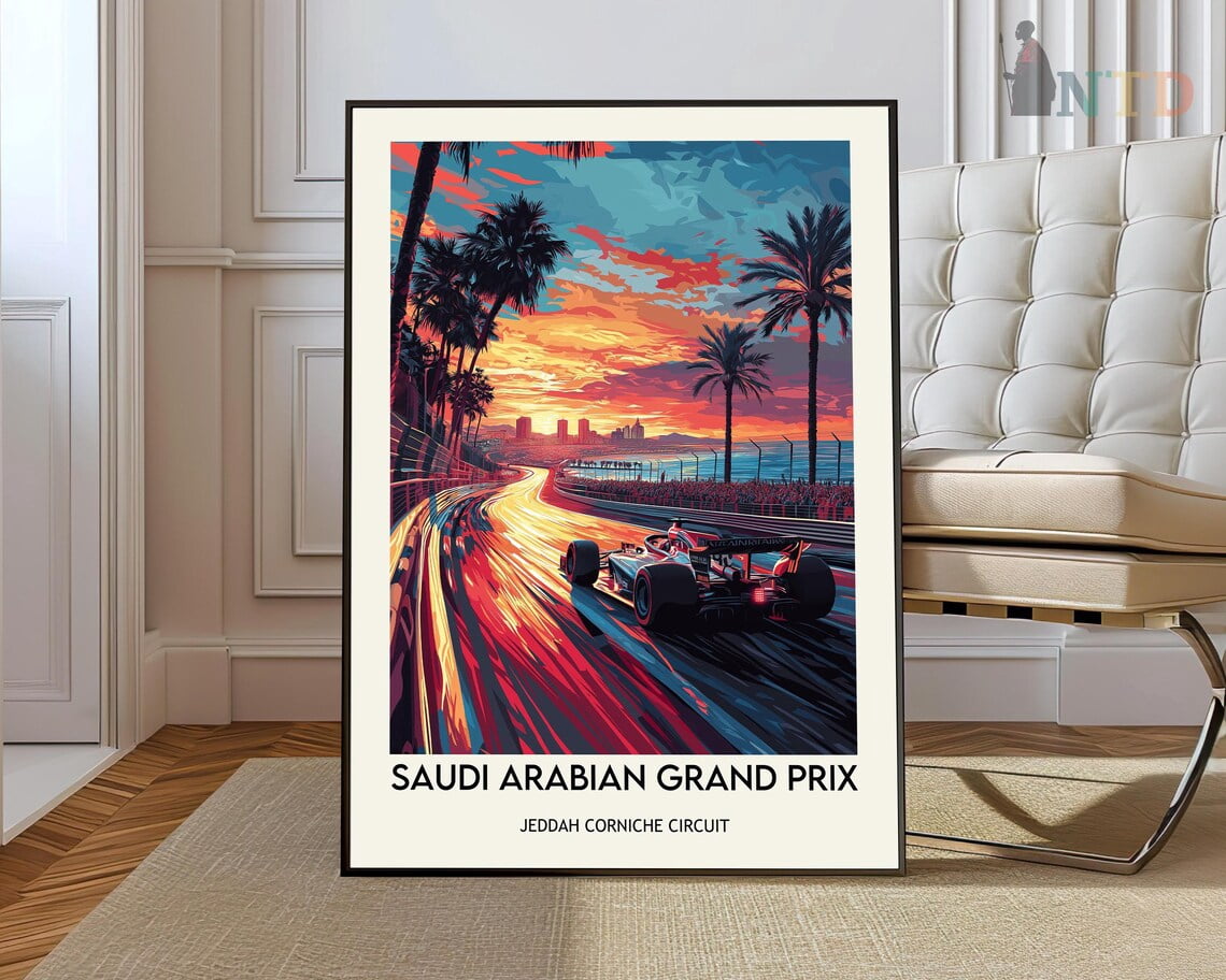 Saudi Arabian Grand Prix Poster, Saudi Arabian Grand Prixsaudi Arabian ...