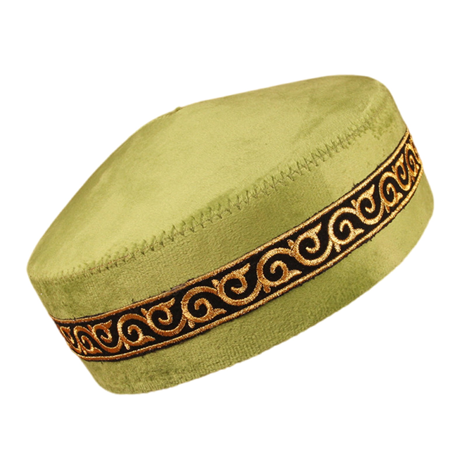 Saudi Headwear Muslims Men Skull Caps Classical Round Design Ceremonial ...