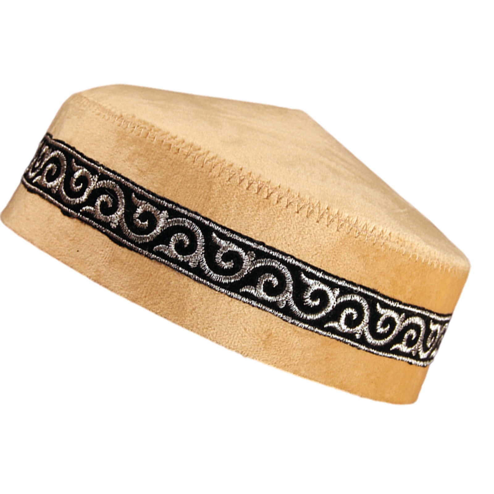 Saudi Headwear Muslims Men Skull Caps Classical Round Design Ceremonial ...