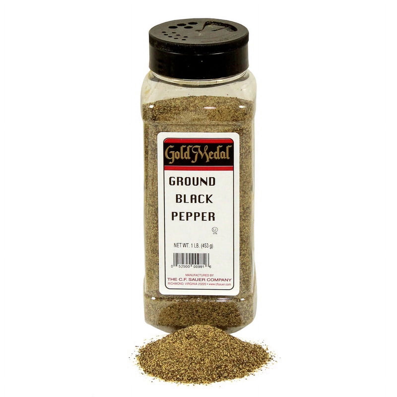 Sauer Black Ground Pepper, 1 lb - Case of 6 - Walmart.com