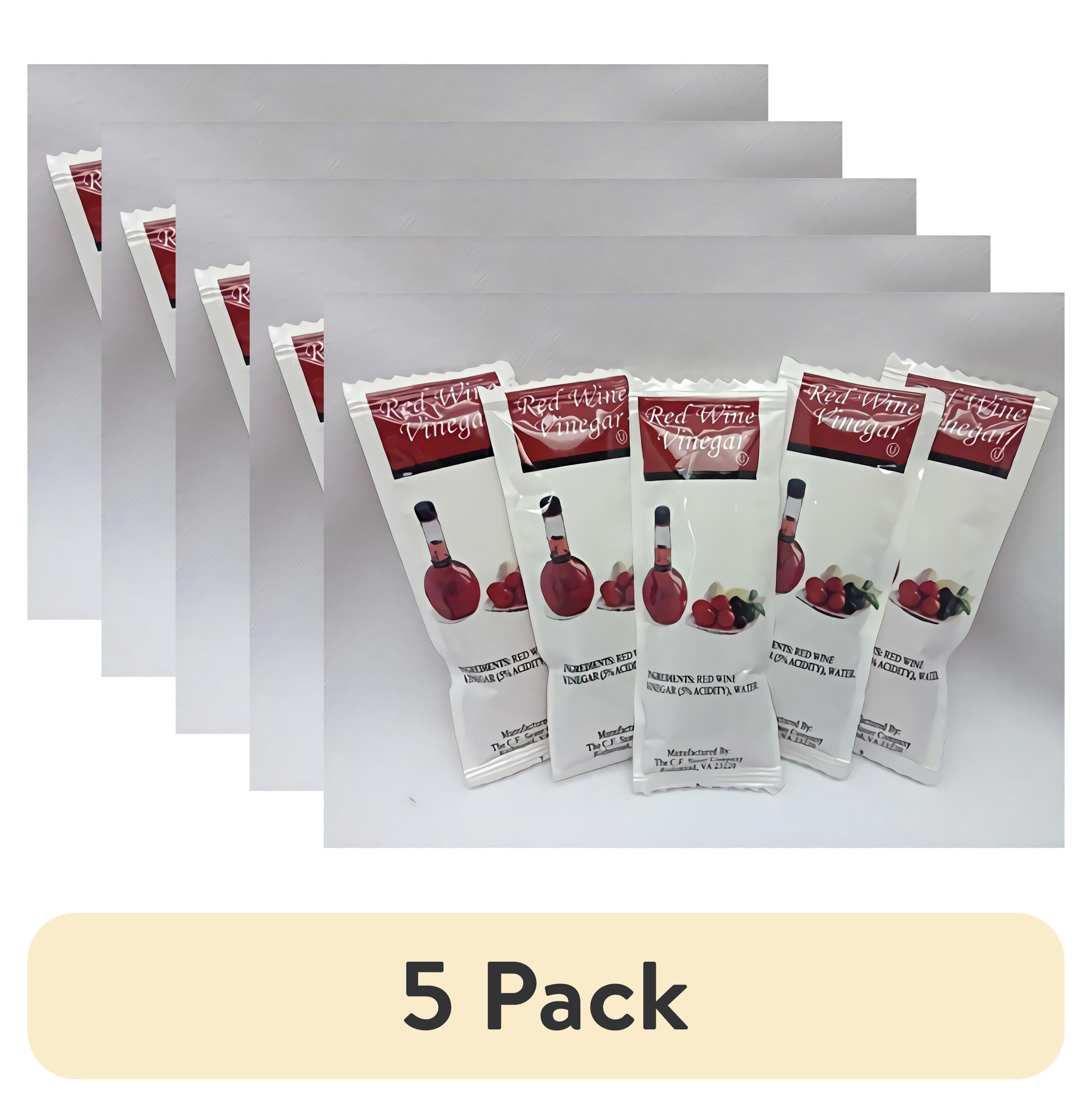 (5 pack) Sauer Red Wine Vinegar Portion Control Packets | 200 Count - Walmart.com