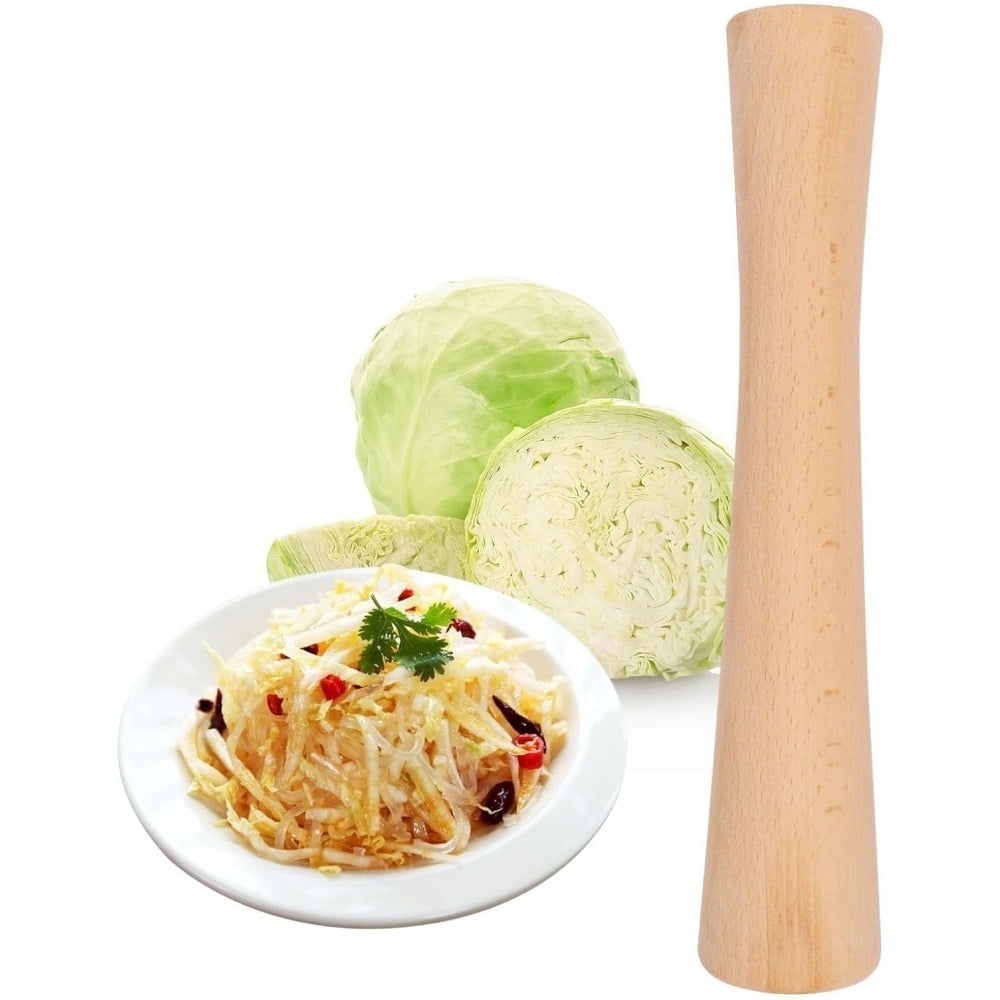 Sauerkraut Pounder,Wood Pickle Sticks,Solid Wood Vegetable Fermentation ...