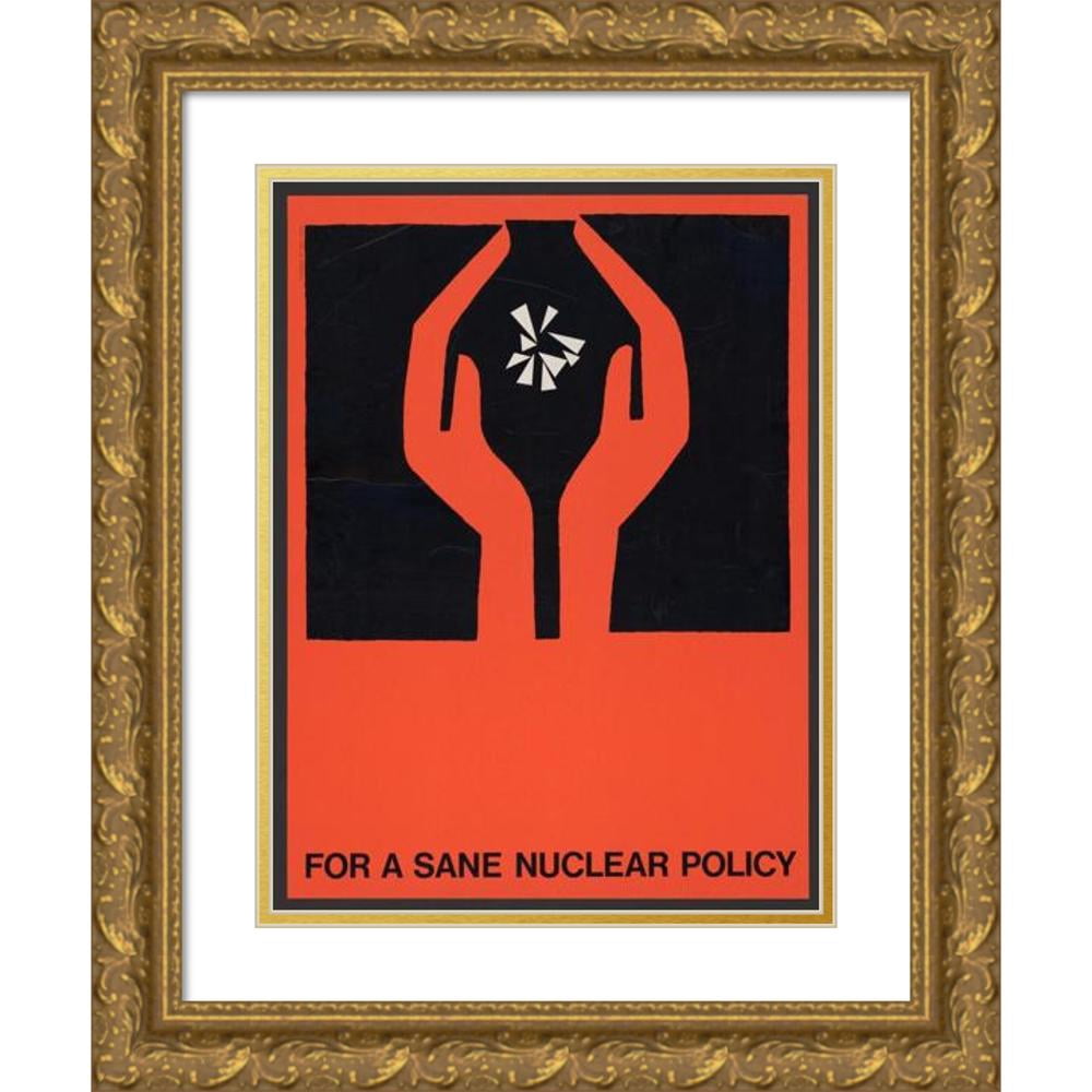 Saul Bass 15x18 Gold Ornate Wood Frame and Double Matted Museum Art ...