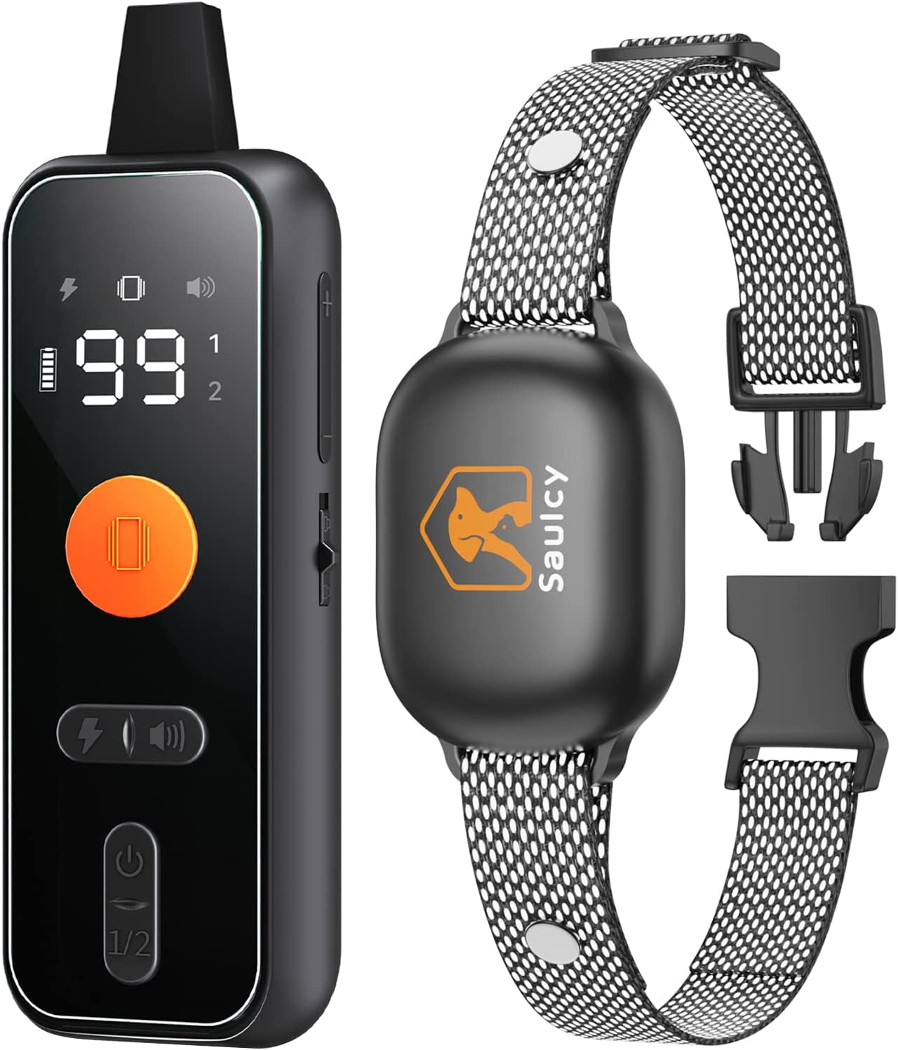 Saulcy Dog Training Collar - Shock with 1000Ft Remote, Waterproof E for ...