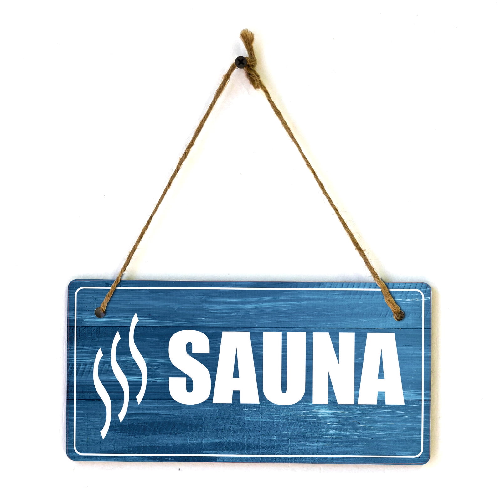 Sauna 5x10 Hanging Plus Wall or Door Sign | Gym and Spa Signage ...
