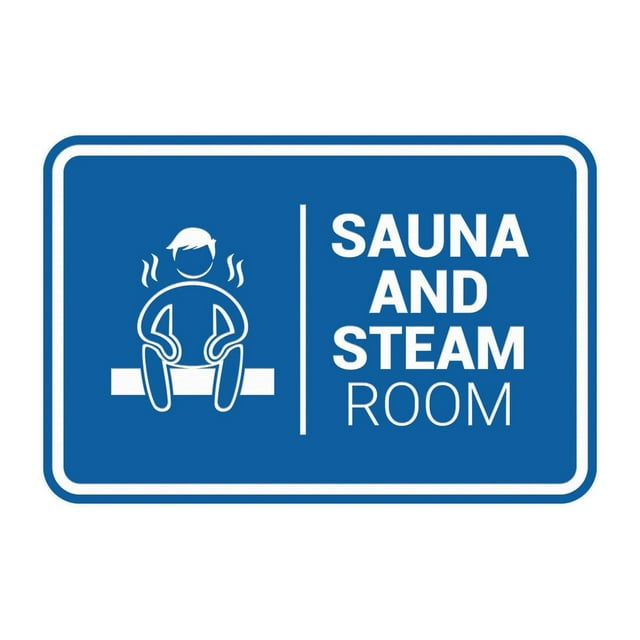 Sauna And Steam Room Sign Outdoor Signs Aluminum 12X8 Inch Uv Ink ...