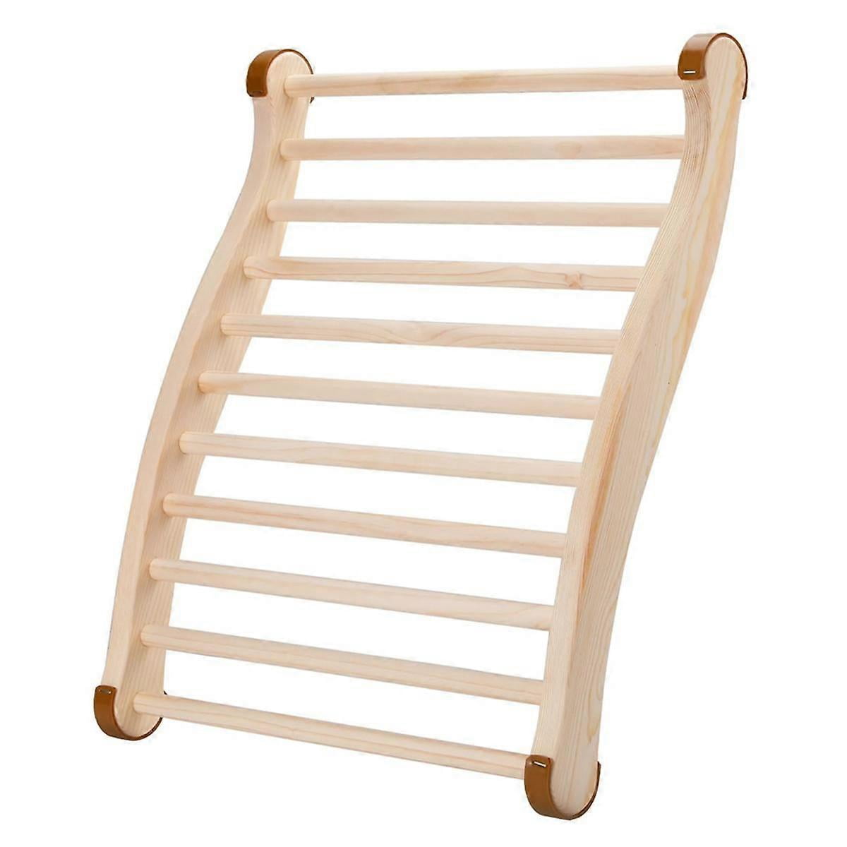 Sauna Backrest, Wooden Sauna Backrest, Ergonomic S-Shaped Backrest ...