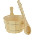 Ladle Set Cedarwood Sauna Bucket & – Large Wooden Bucket With Handle ...