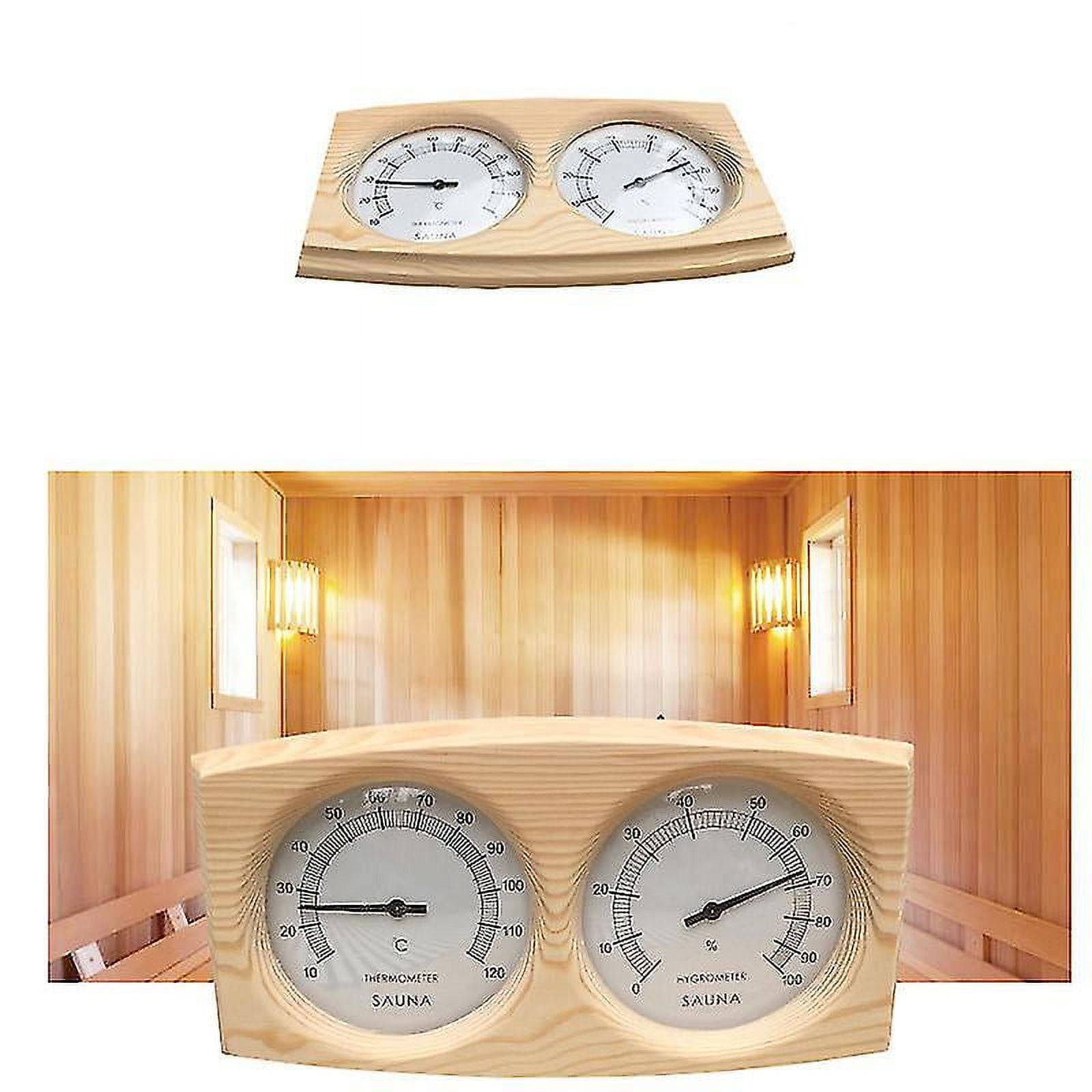 Sauna Room Wooden Dual-meter Thermometer - Walmart.com
