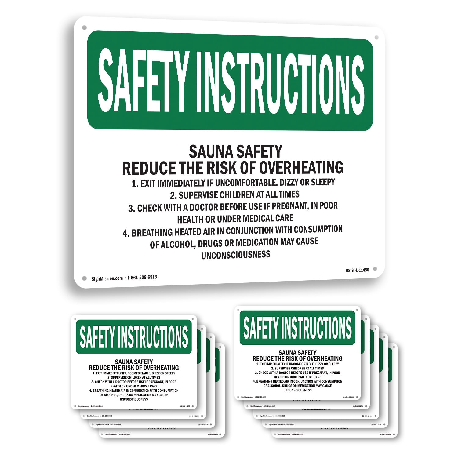 Sauna Safety Reduce The Risk Of Overheating OSHA Safety Instructions ...
