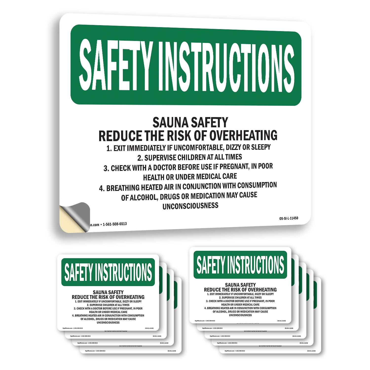 Sauna Safety Reduce The Risk Of Overheating OSHA Safety Instructions ...