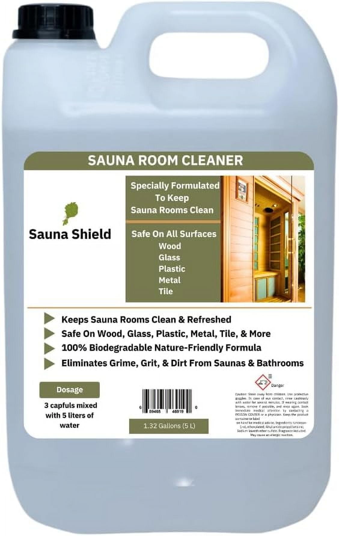 Sauna Shield Sauna Cleaner – 1.32 Gallons (5L) | Cleans & Revives Sauna ...