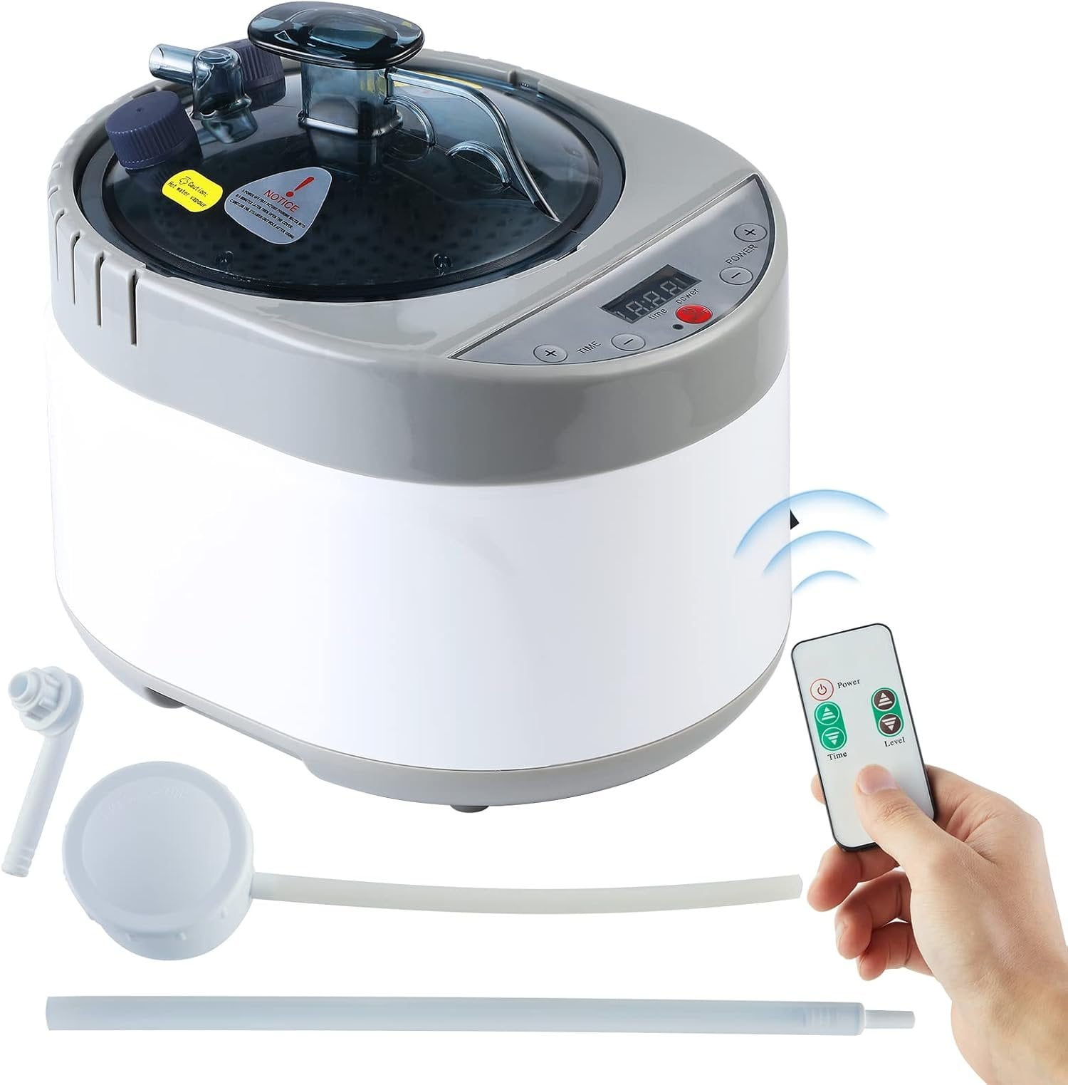 Sauna Steamer, Portable 4L Upgrated Steam Pot Generator with Remote ...