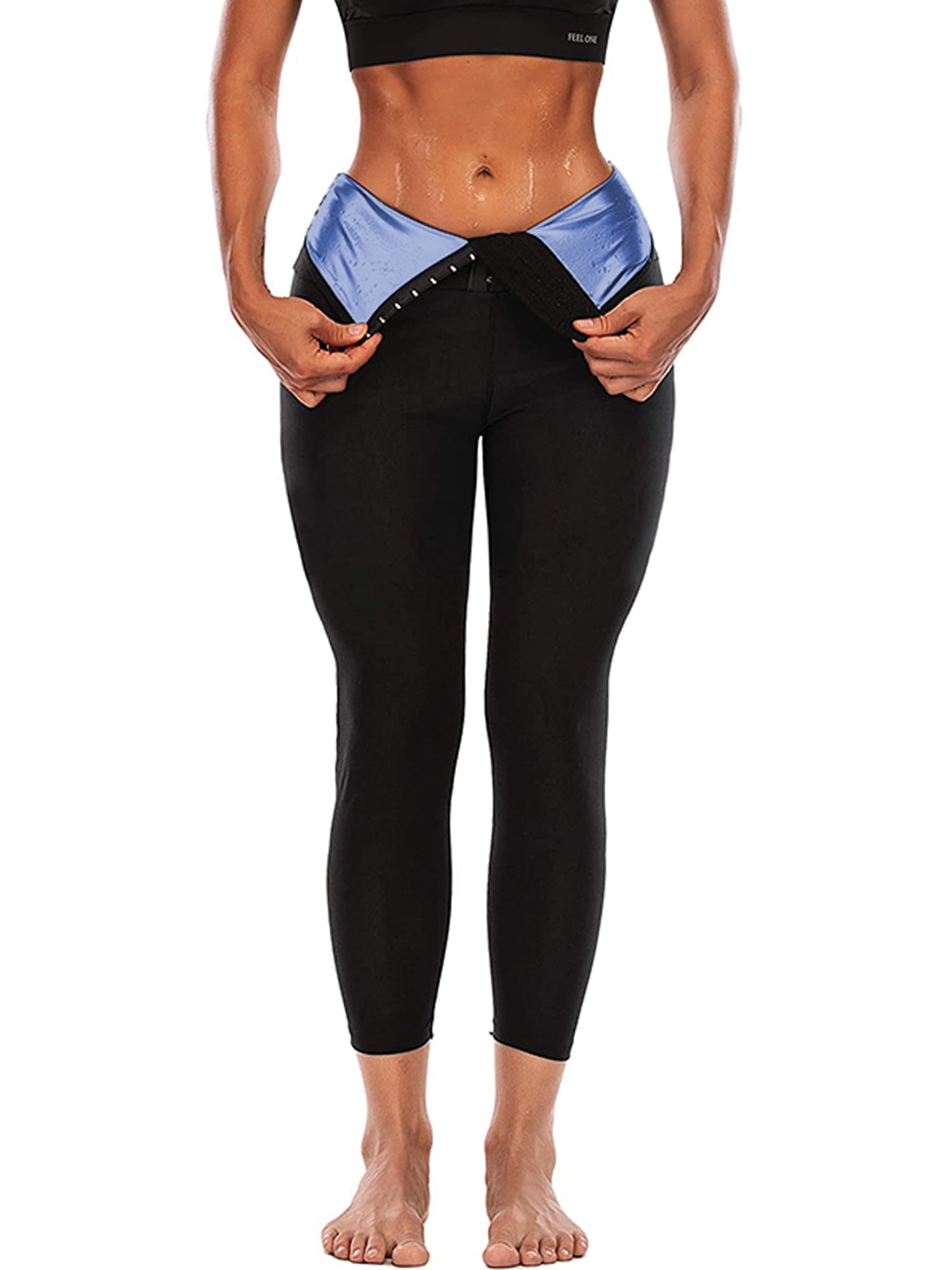 Sauna Sweat Pants for Women High Waist Trainer Thermo Workout Corset ...
