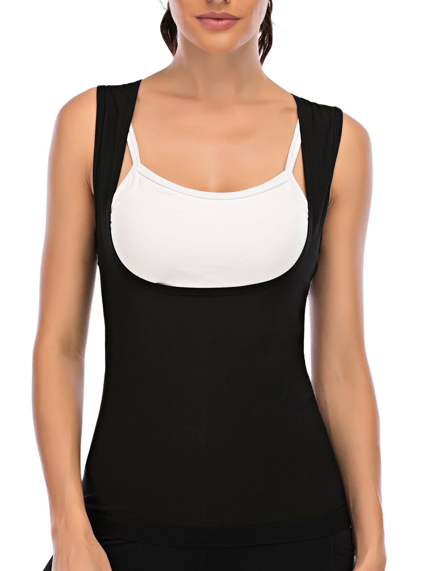 Sauna Sweat Vest for Womens Waist Trainer Vest Underbust Body Shaper ...
