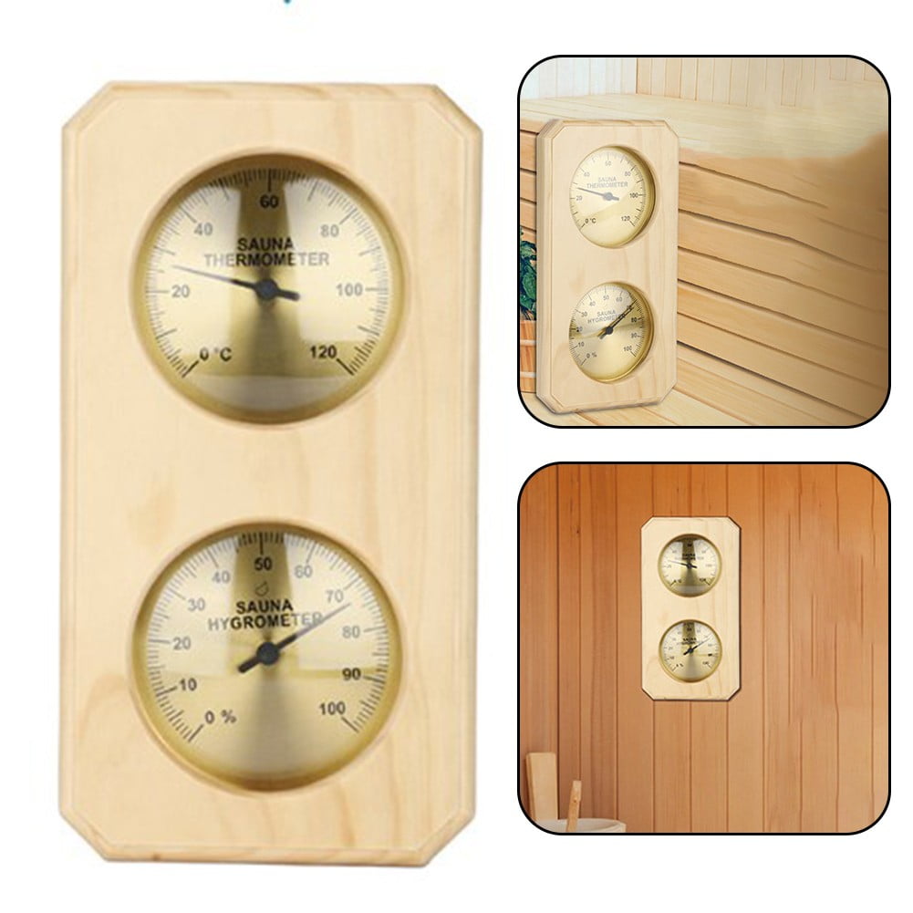 Sauna Thermometer For High Precision Wall Mounted Hygrometer 2-In-1 ...