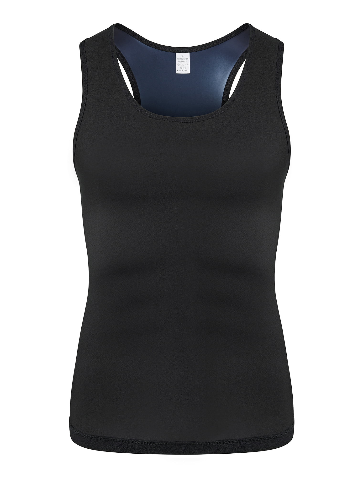 Sauna Vest for Men Sweat Tank Top Pullover Workout Shirt Waist Trainer ...