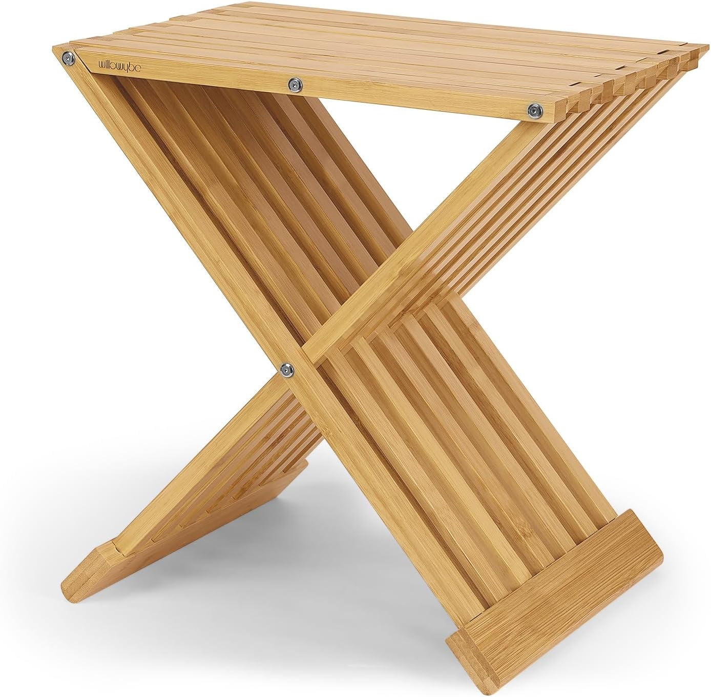 Sauna and Shower Folding Stool - Waterproof Bamboo Wood Bench, Multi ...